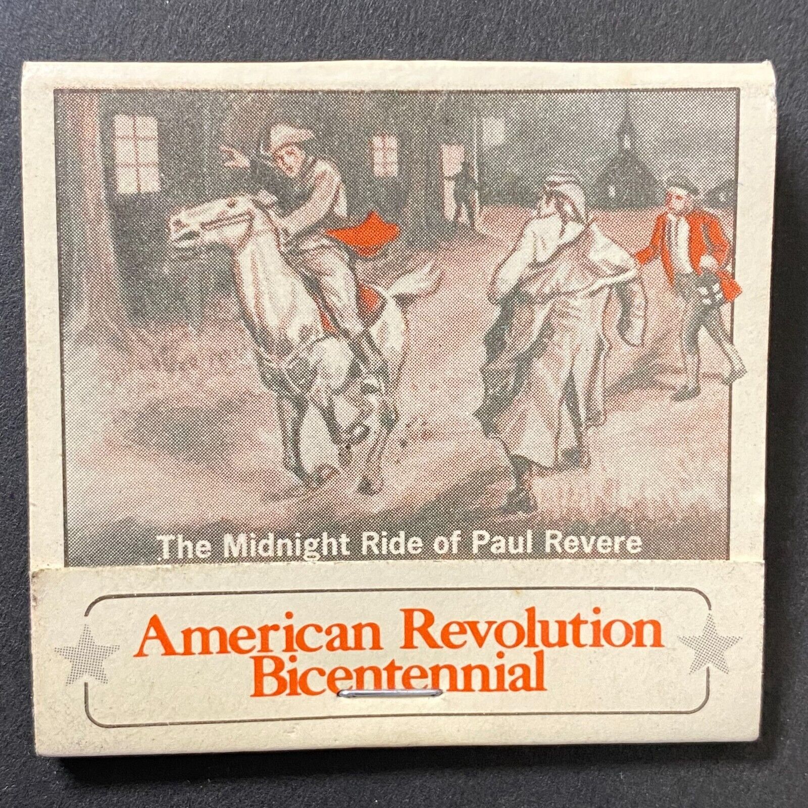 American Revolution Bicentennial Paul Revere / Declaration Full Matchb ...