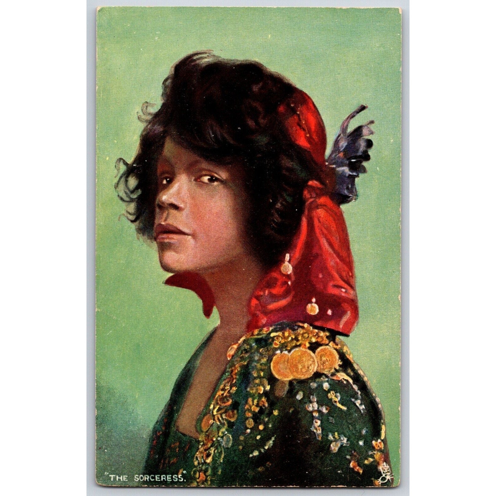 Raphael Tuck Art Nouveau Postcard Oilette Series "The Sorceress" Scarc ...