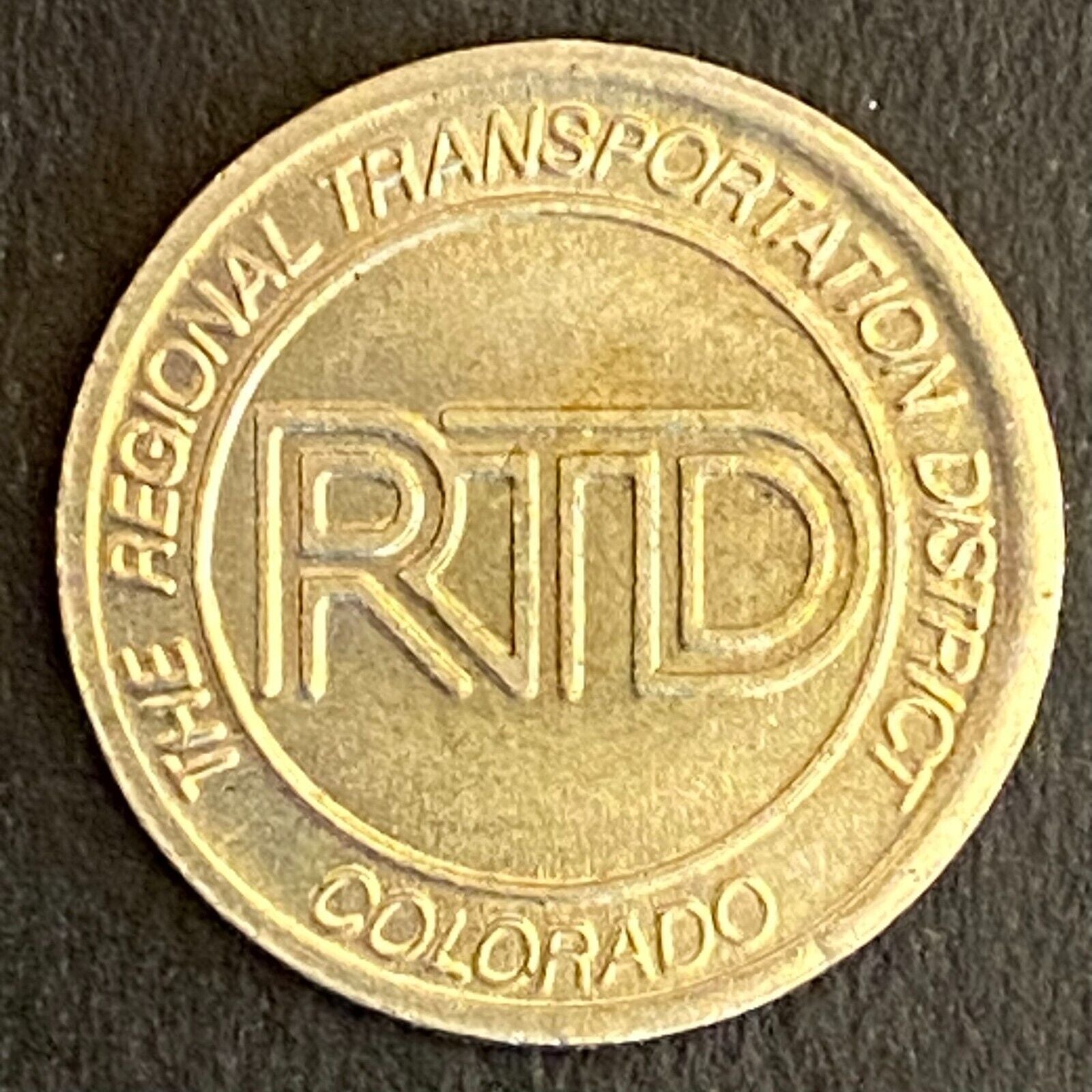 Regional Transportation District Colorado RTD Transit Token c1980's 16 ...