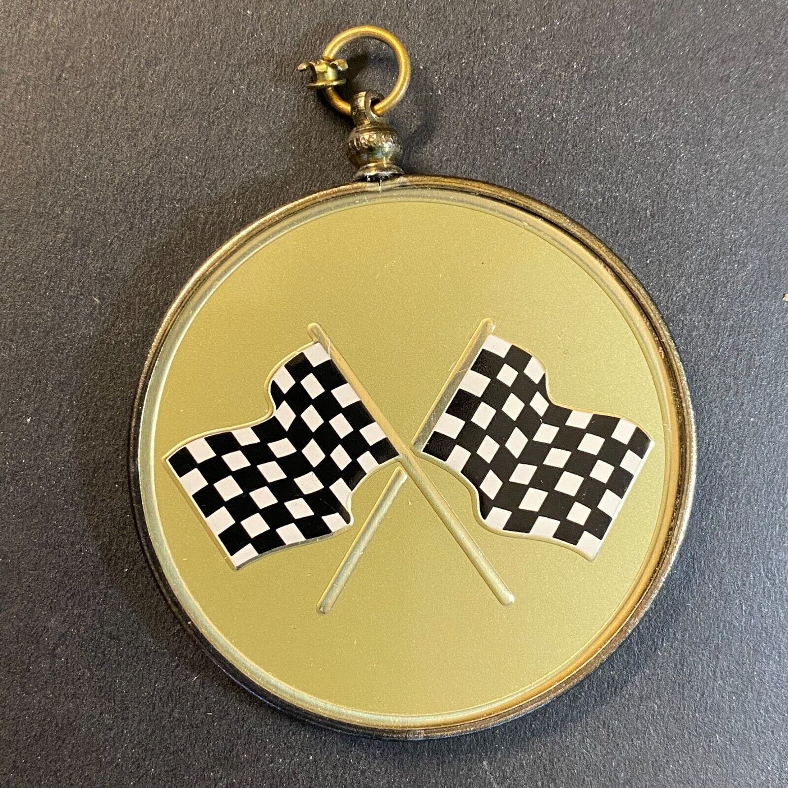 1987 Indianapolis Holiday Inn Pit Party 9/13 2" Medal Pass Checkered F ...