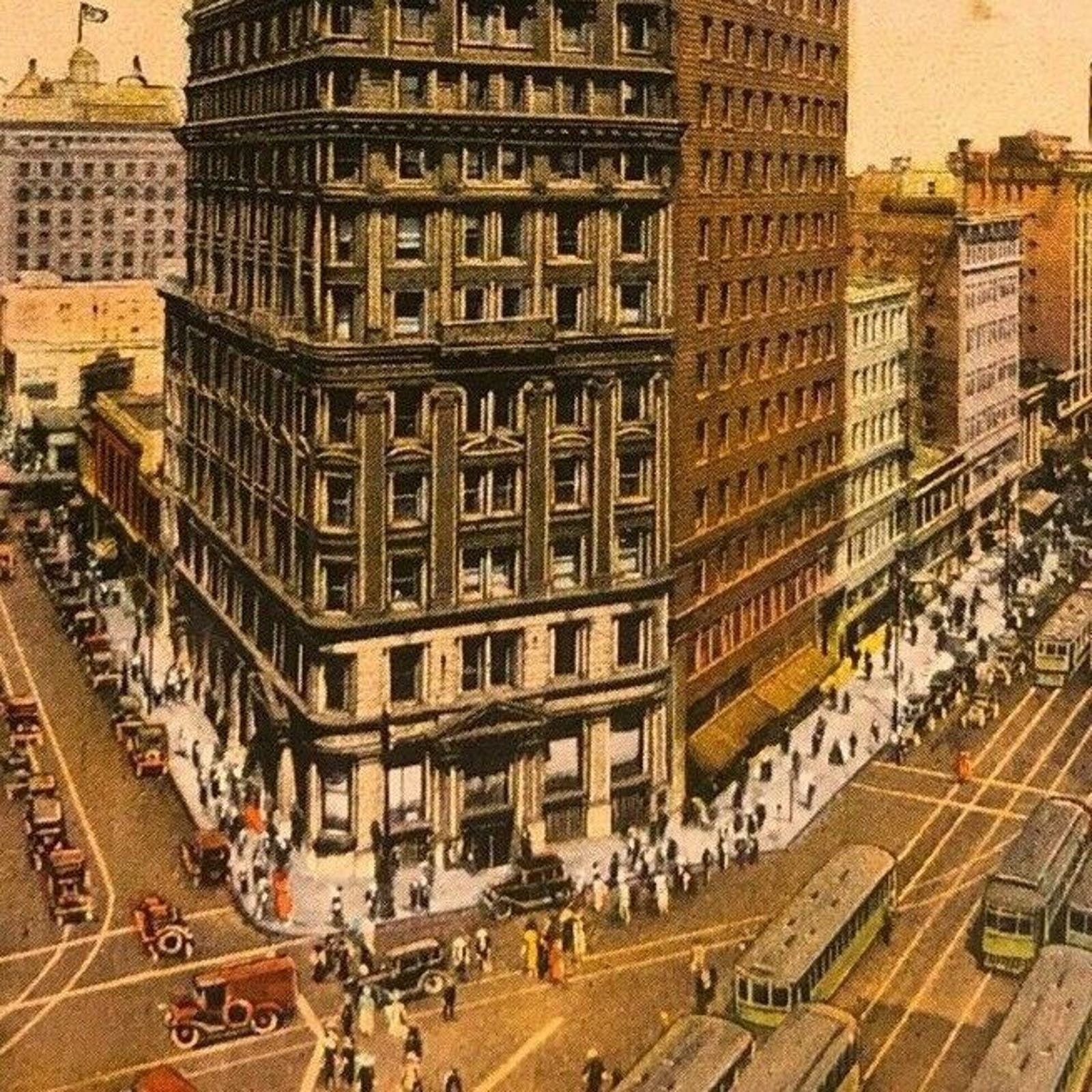 Vintage Postcard Hobart Building San Francisco (Built with Comstock Mi ...