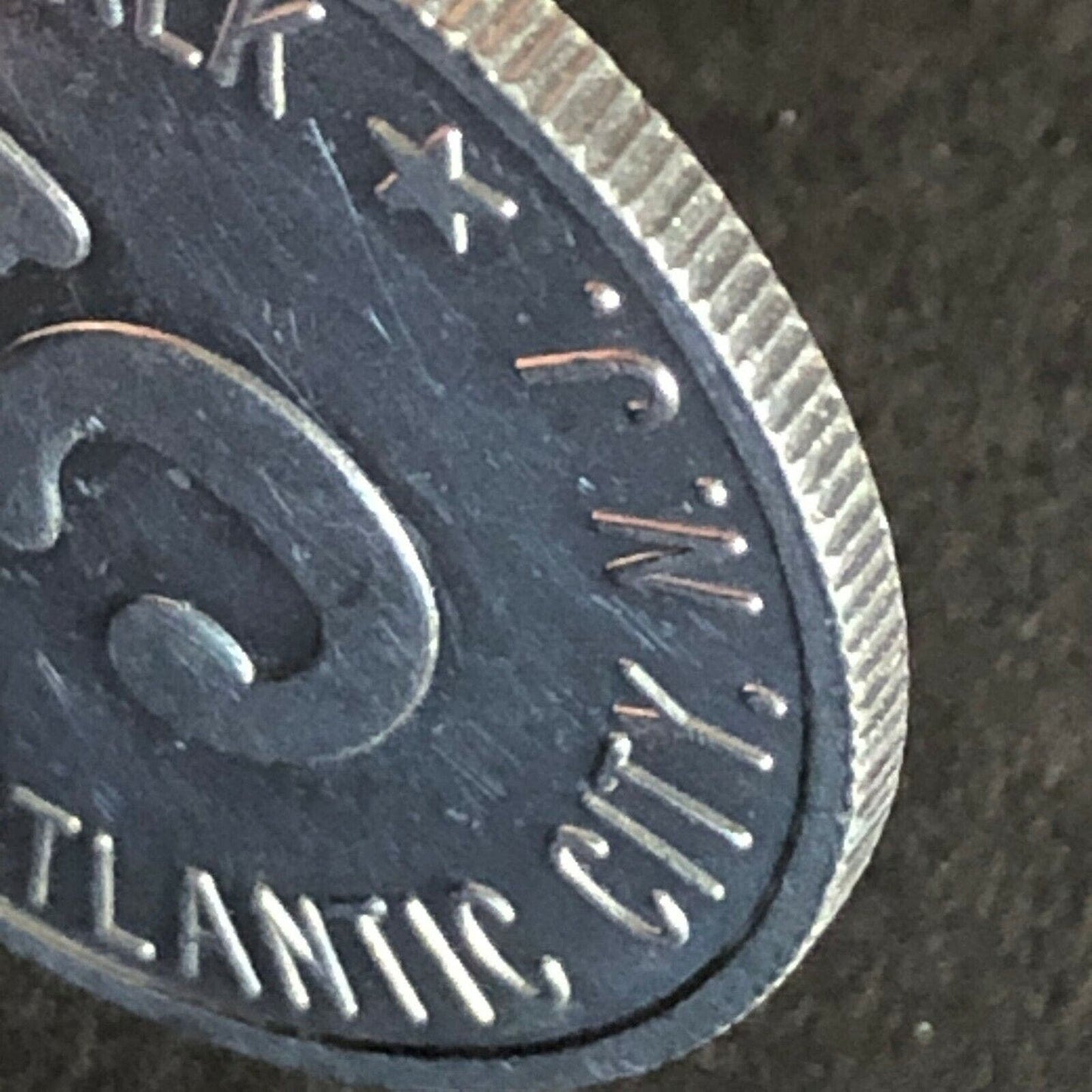 Fun Spot Arcade The Boardwalk Atlantic City, NJ Alum. Token "5" 25.5mm ...