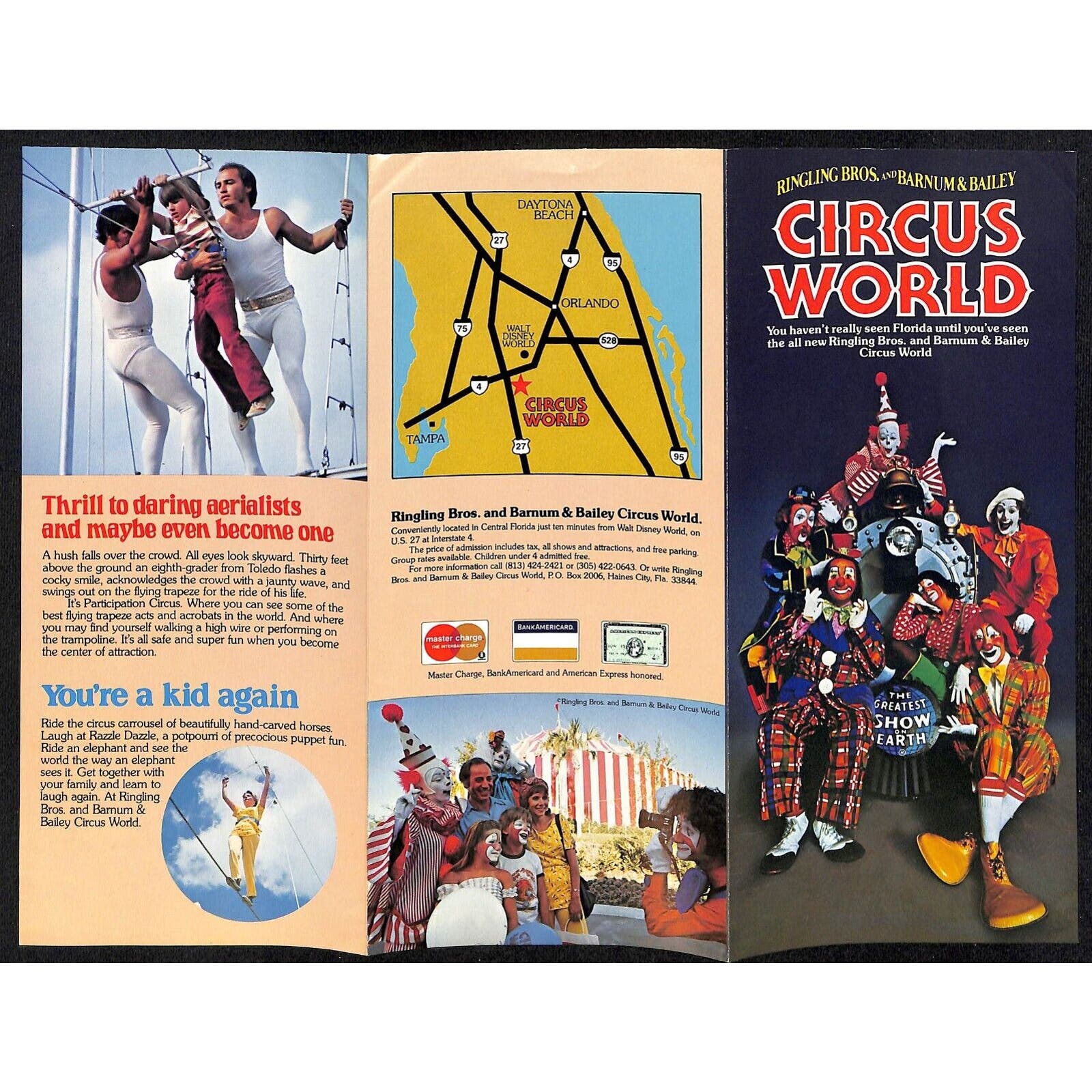 Ringling Bros and Barnum & Bailey Circus "Circus World: Brochure c1975 ...