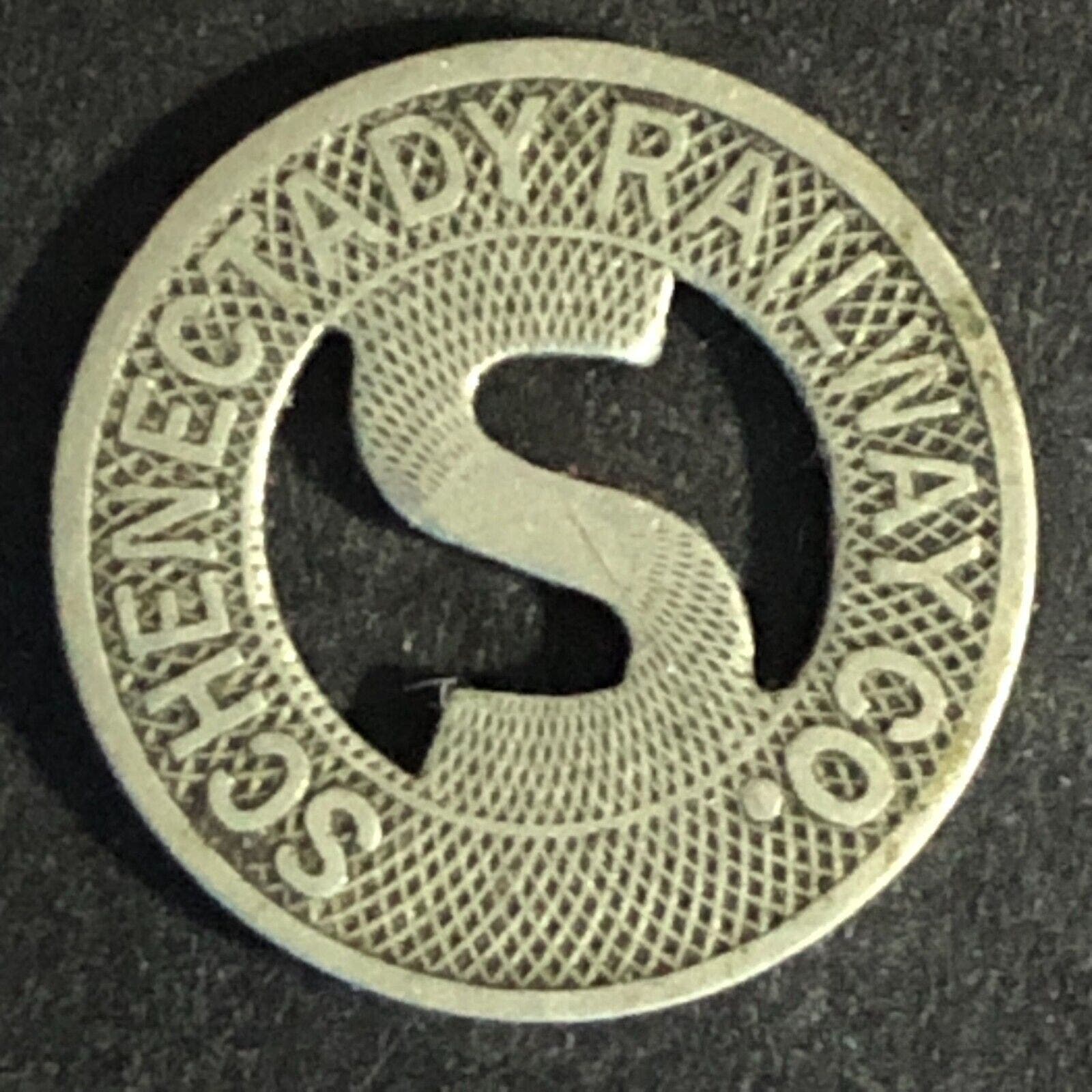 Schenectady Railway Co. WM G/F One Fare Transit Token 16mm - c1922 ...