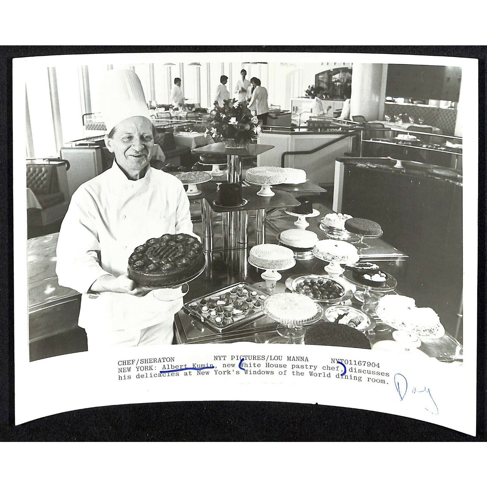 Vintage White House Pastry Chef Albert Kumin 1979 8x10 Press Photo ...