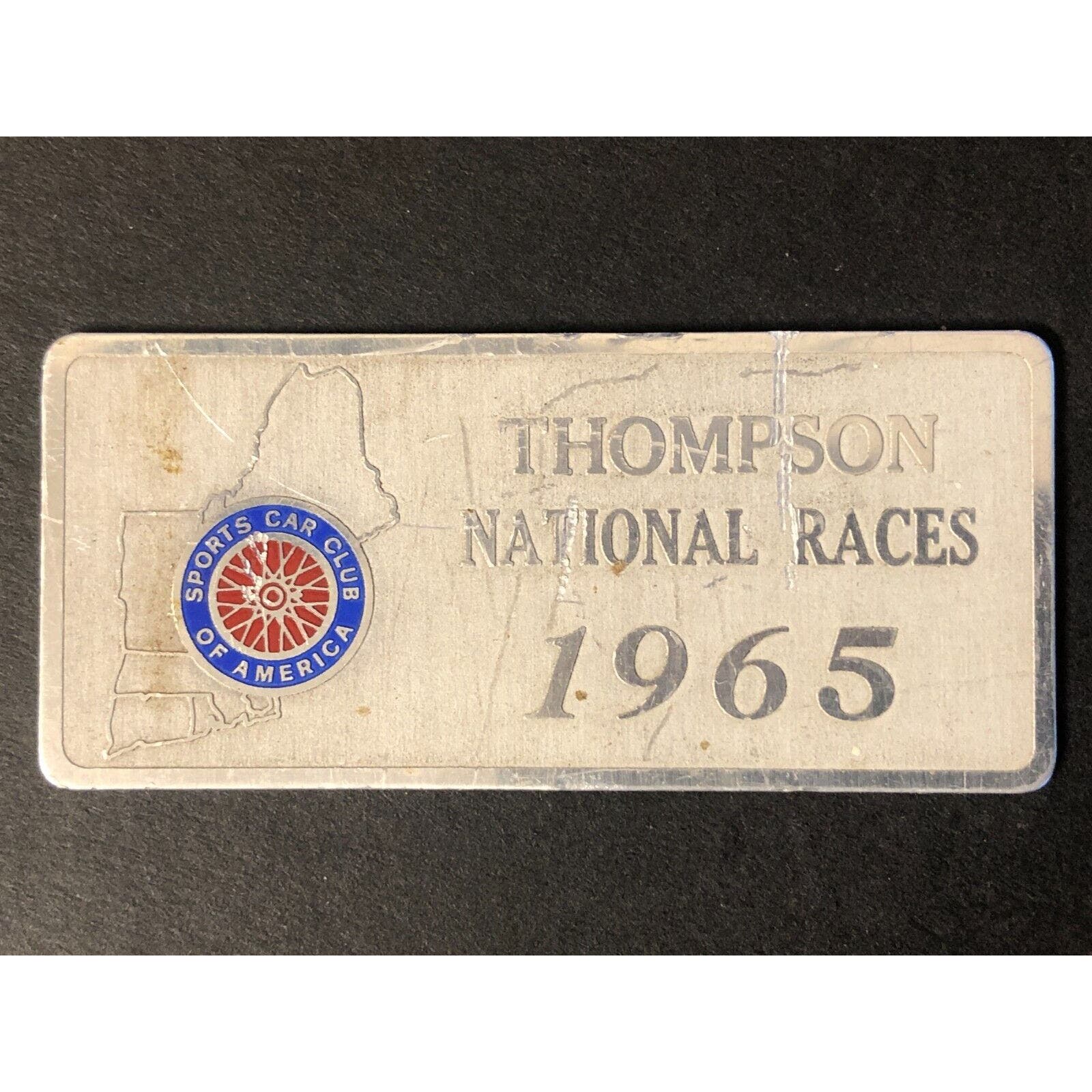 SCCA (New England Region) 1965 Thompson National Races Alum. Wall Plaq ...