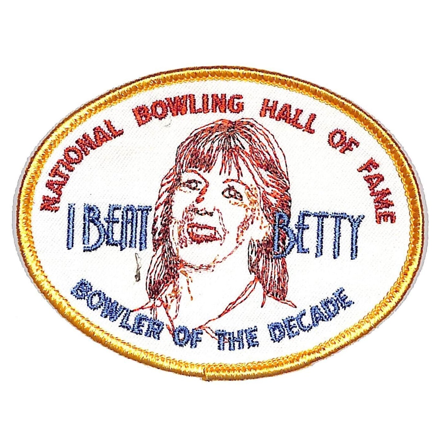 I Beat Betty Bowler Of The Decade Embroidered Bowling Patch – Jerry's ...