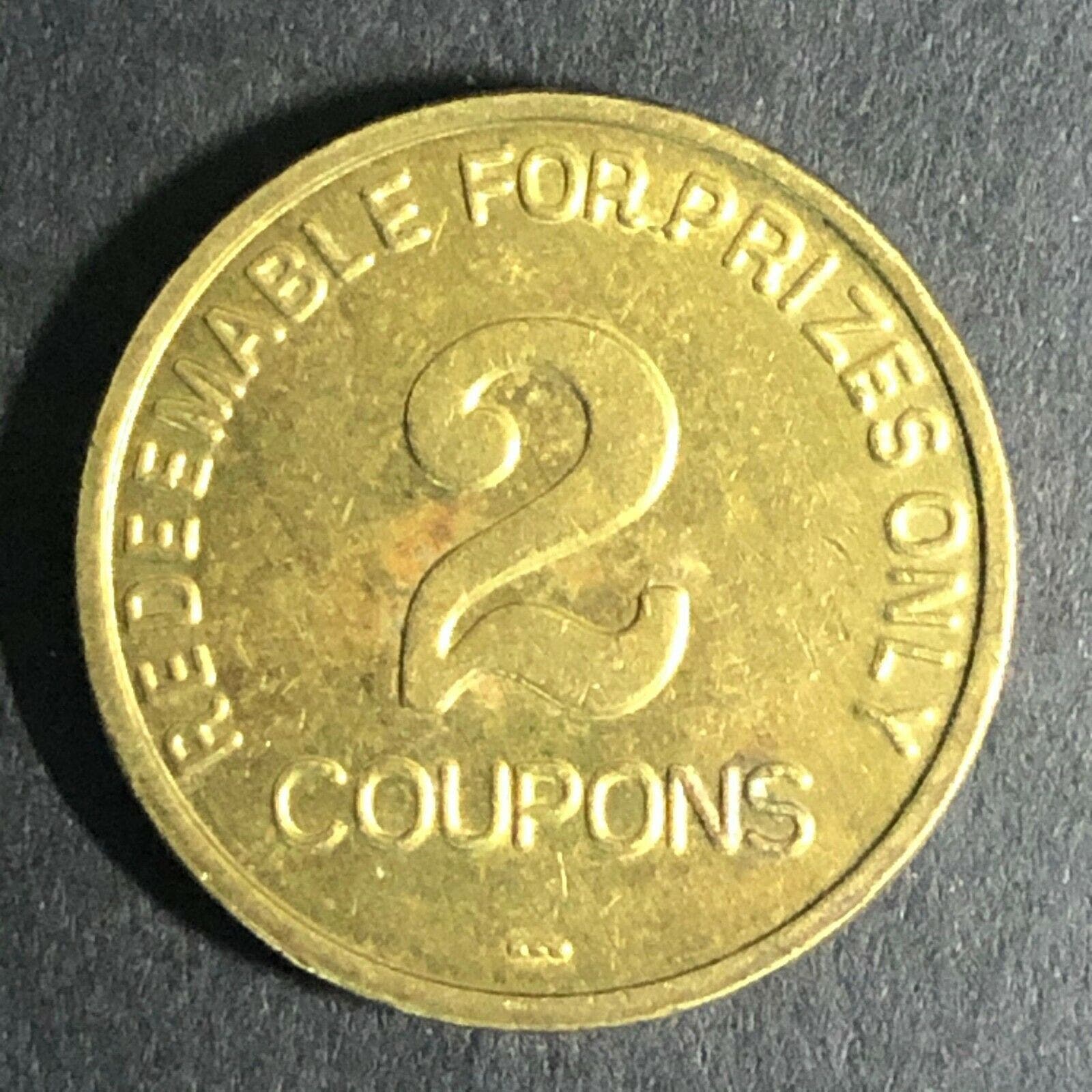 20.35mm Tilt Family Amusement Center Brass Arcade Token - Fauver Colle ...