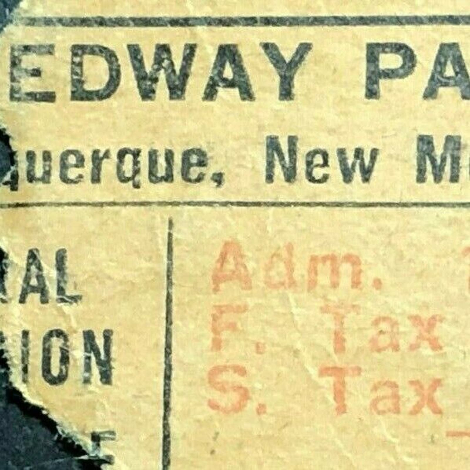 Vintage Race Racing Ticket Speedway Park Albuquerque, NM May 1964 ...