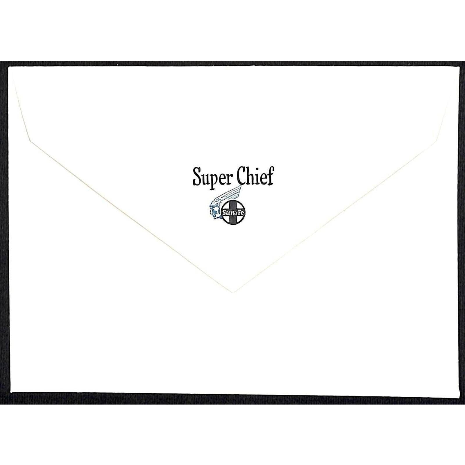 Santa Fe Super Chief Railroad Stationary Envelope NOS – Jerry's Vintage ...