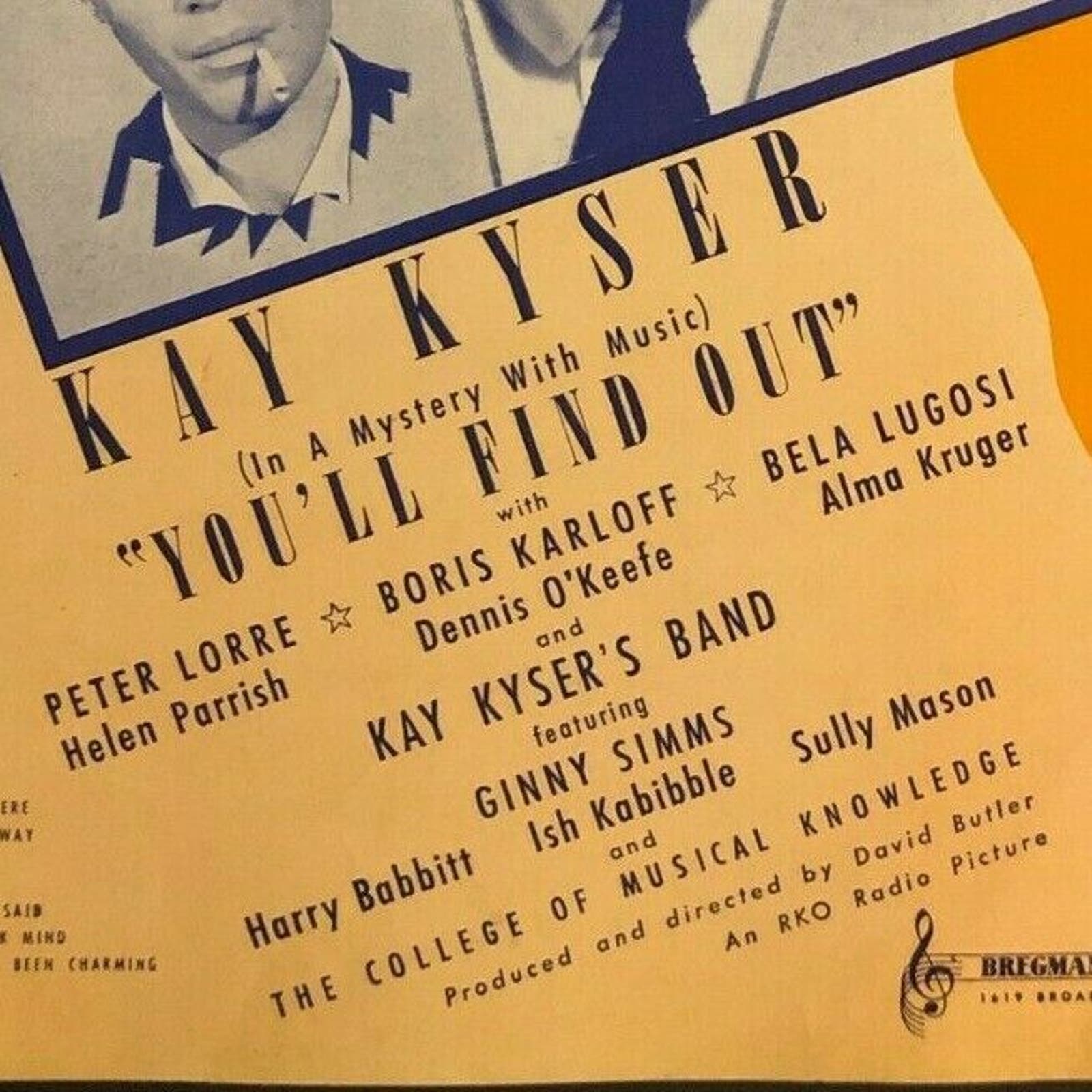 Vintage 1940's Sheet Music "You've Got Me This Way" from "You'll Find ...
